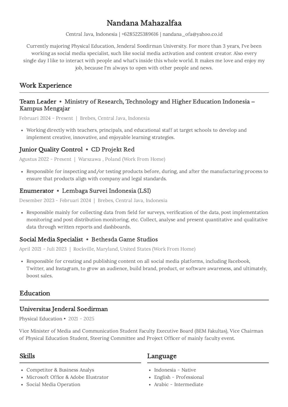 Resume | PDF to Flipbook