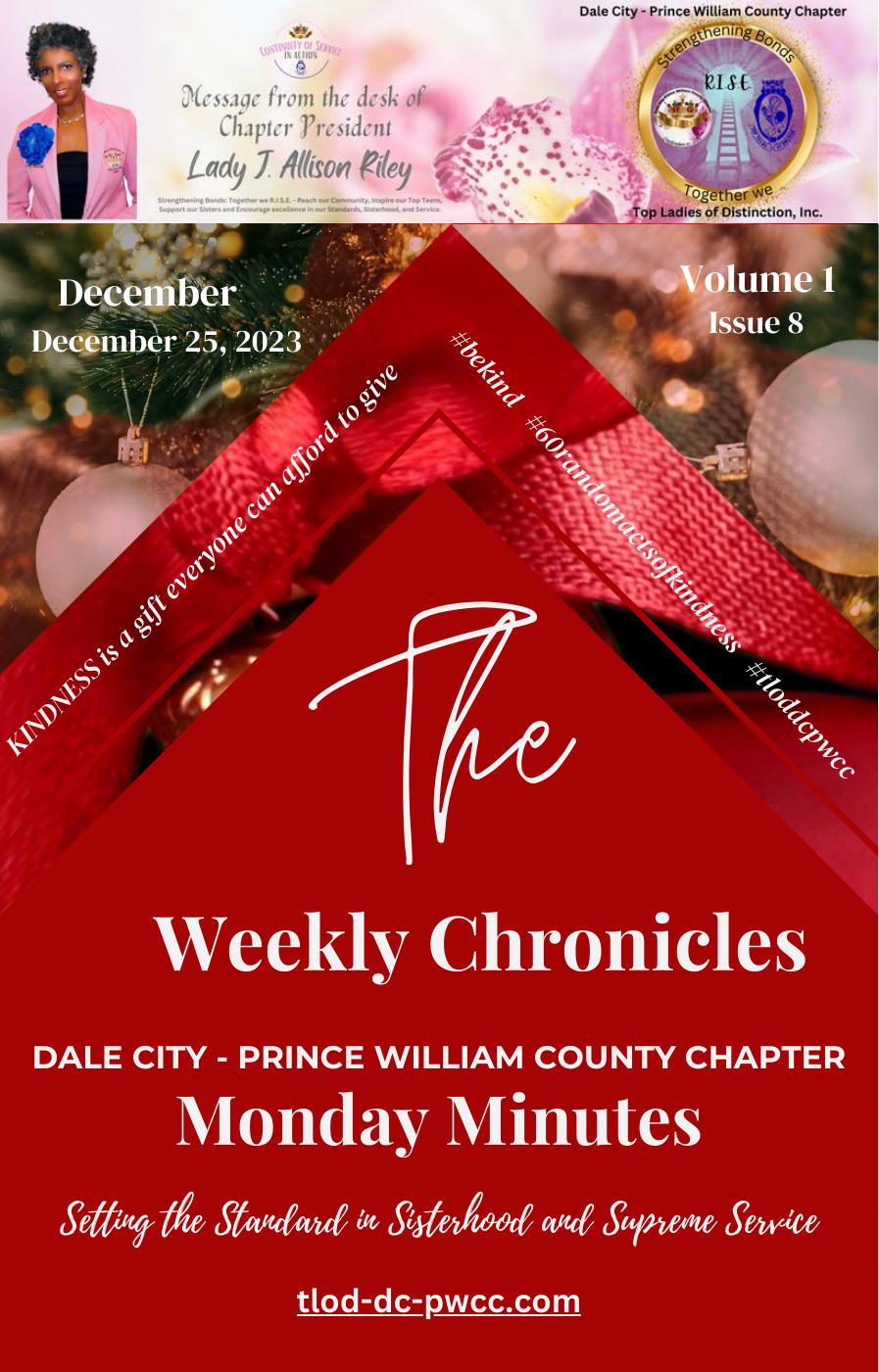 The Weekly Chronicles – DCPWC Chapter