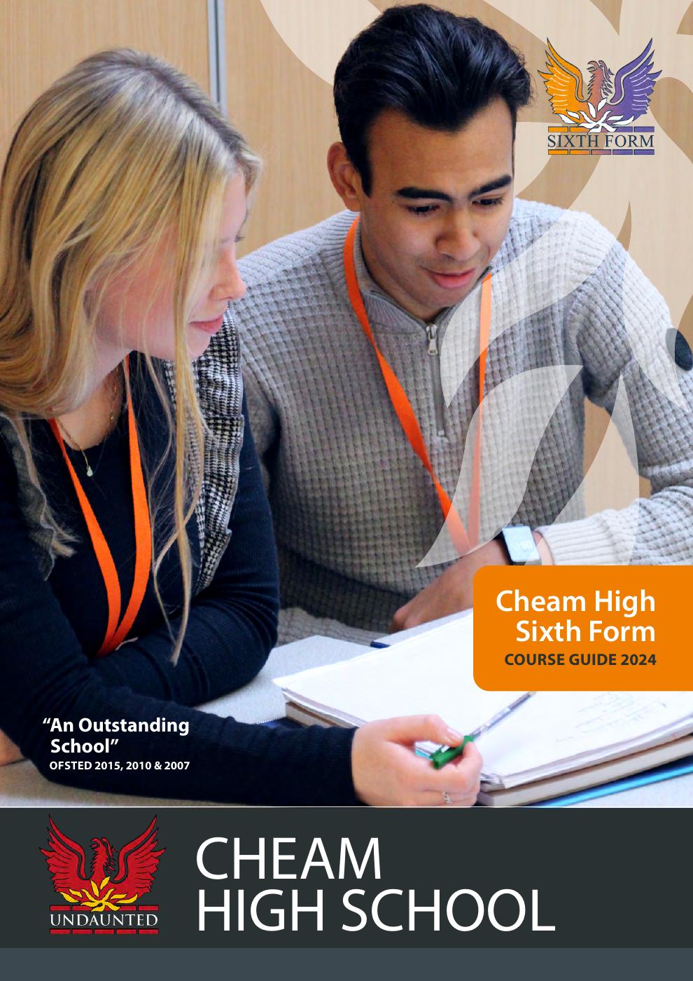 Cheam High Sixth Form Course Guide 2024