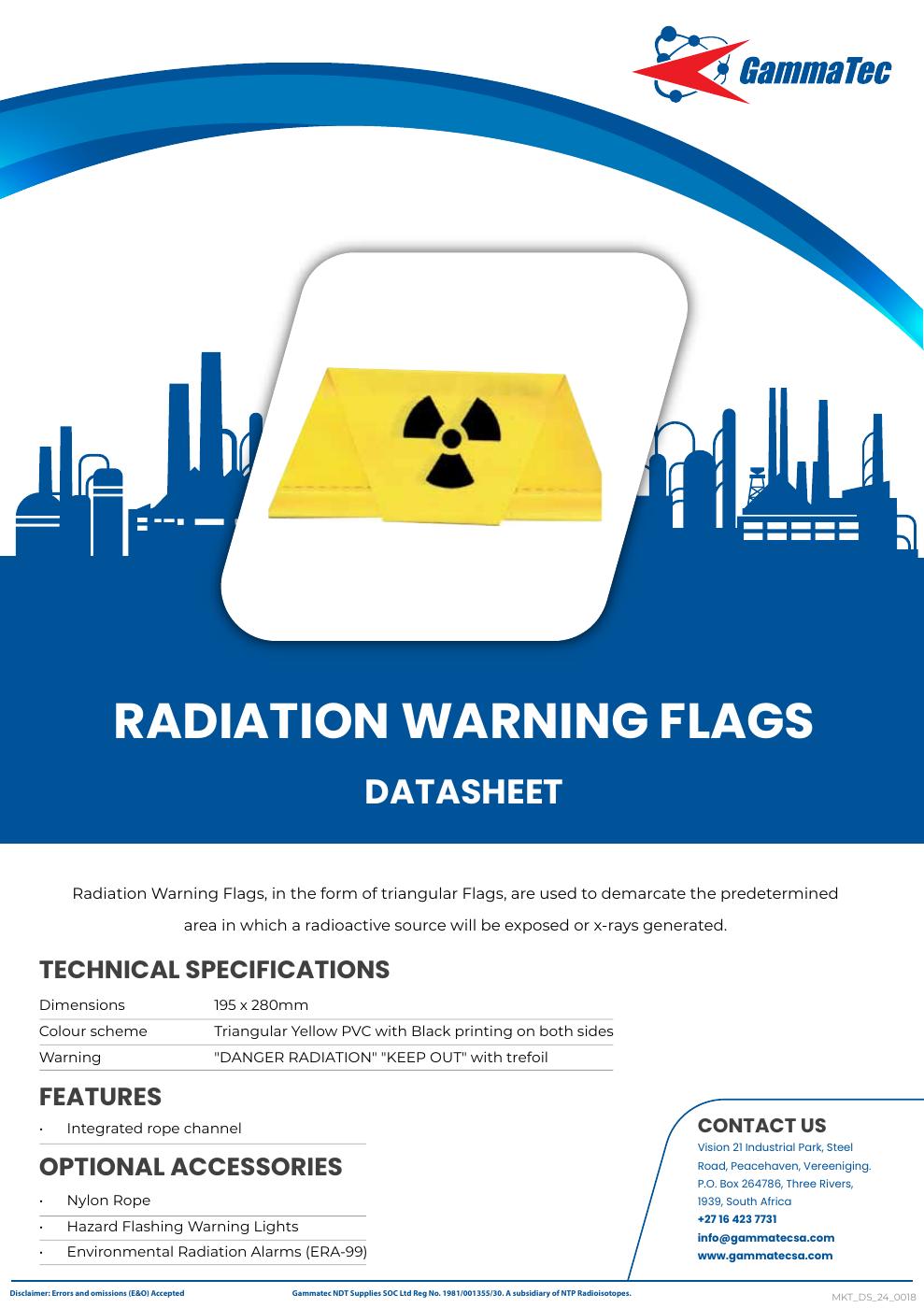 Radiation Warning Flags