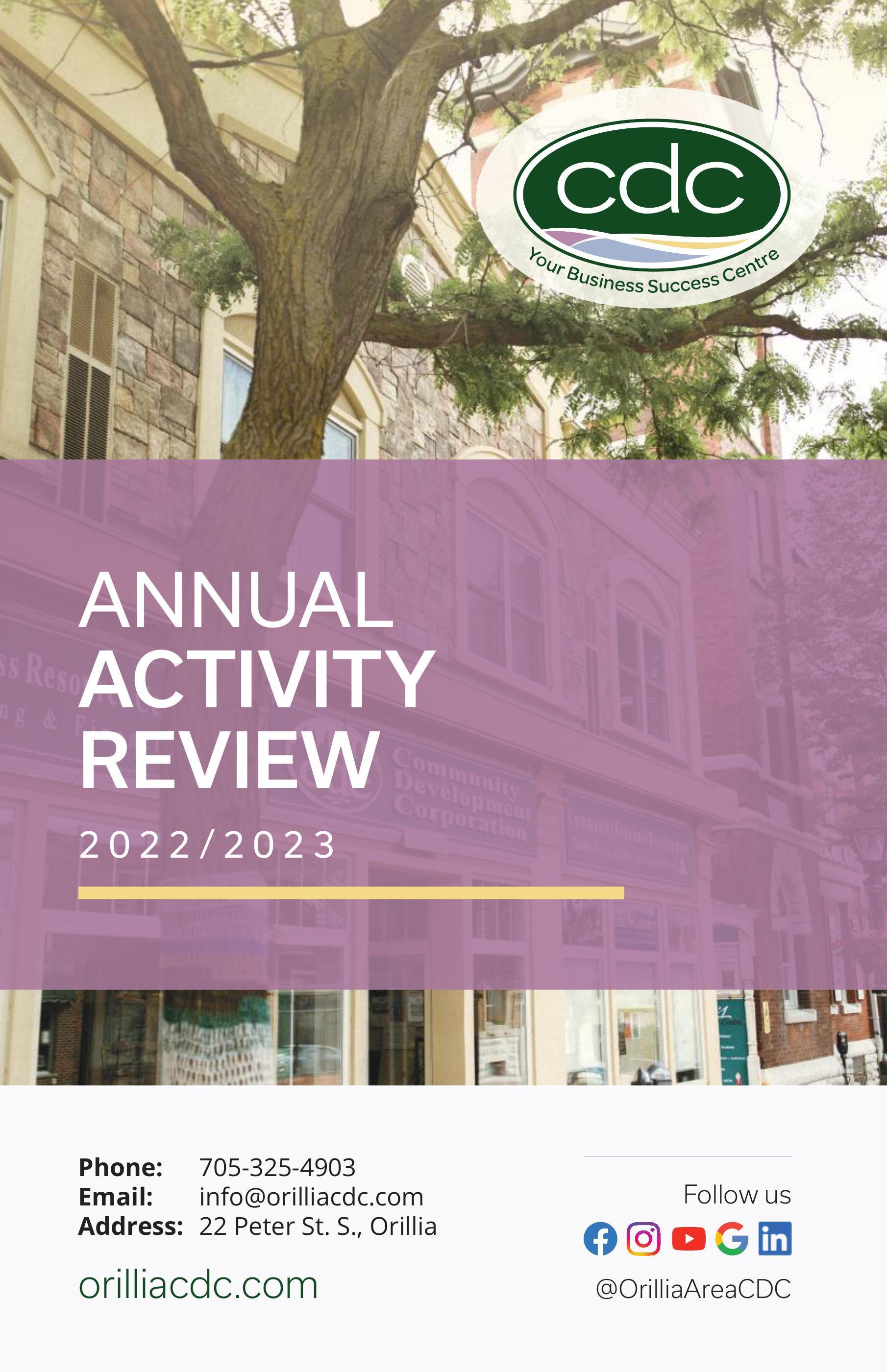 Orillia Area CDC Activity Review 2022/23 | PDF to Flipbook