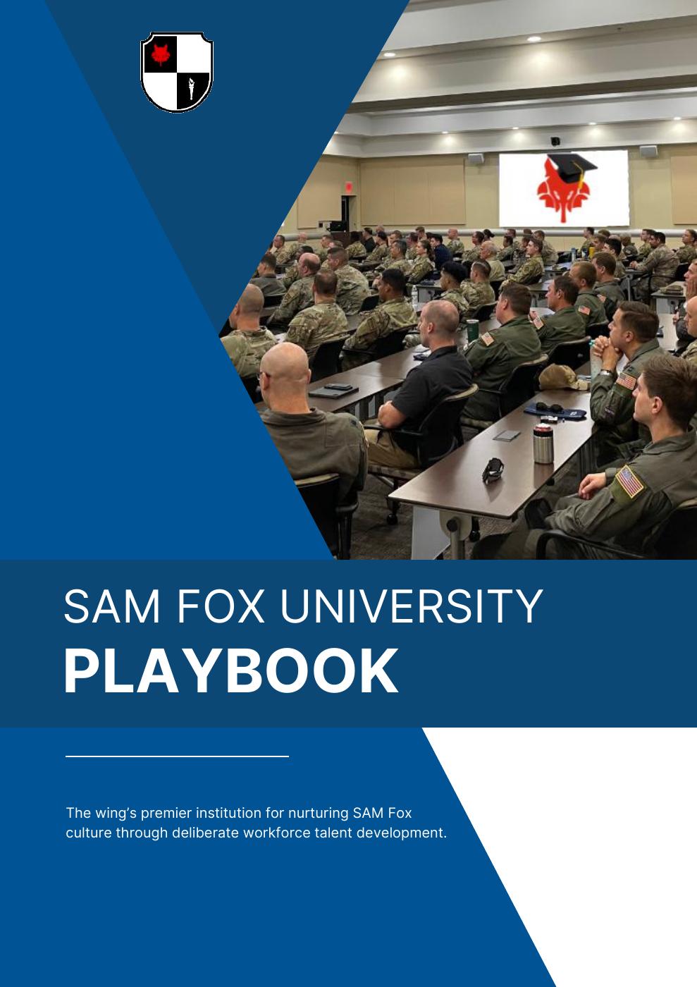 SAM Fox University Playbook | PDF to Flipbook