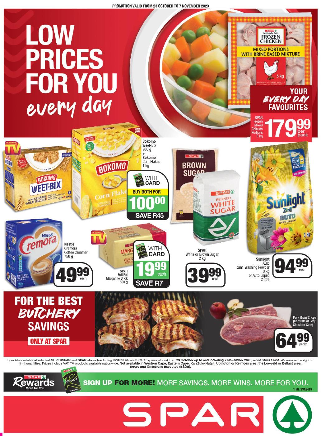 SSR2244 - SPAR & SUPERSPAR MIDDLE OCTOBER MONTH END