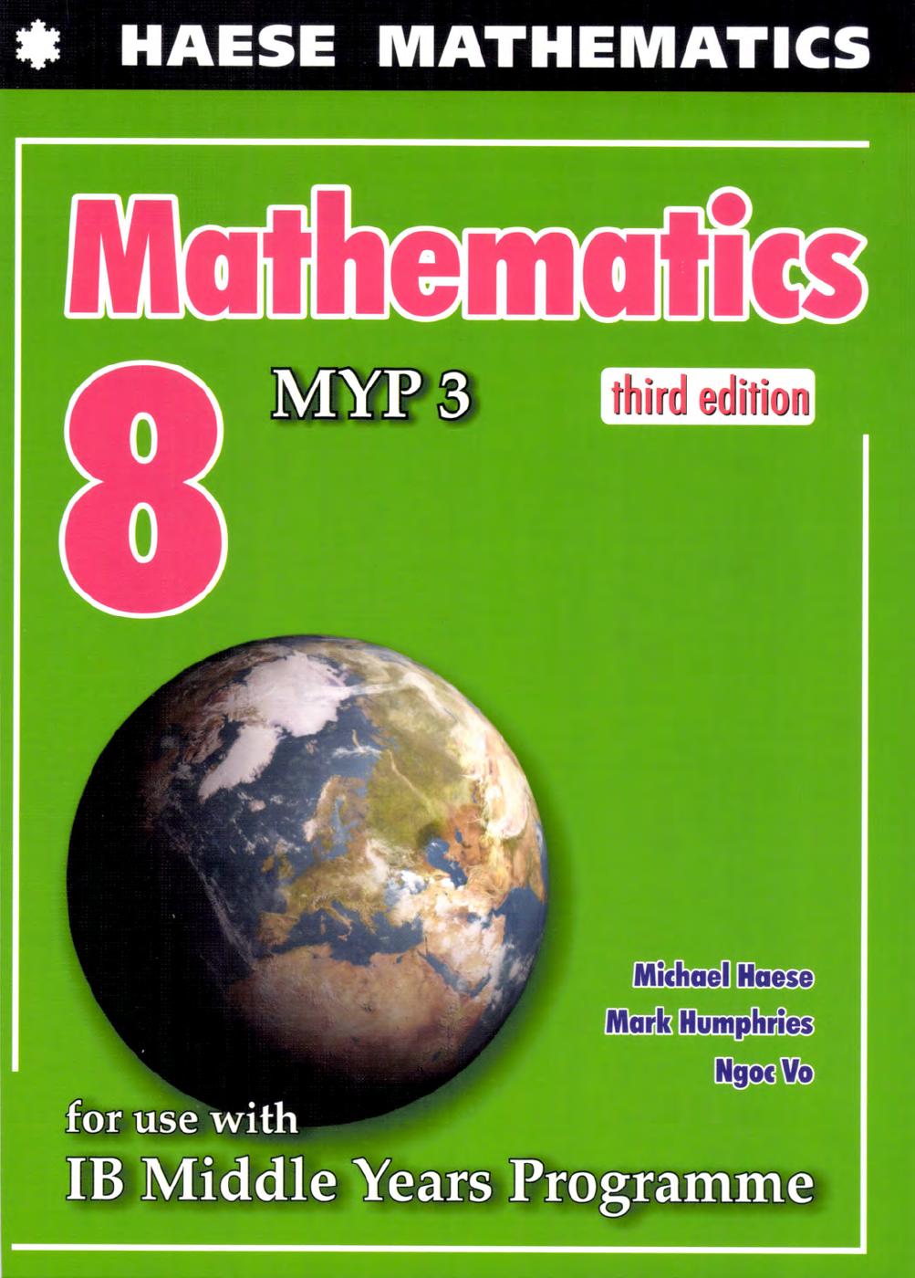 9781922416322 Mathematics 8 MYP 3