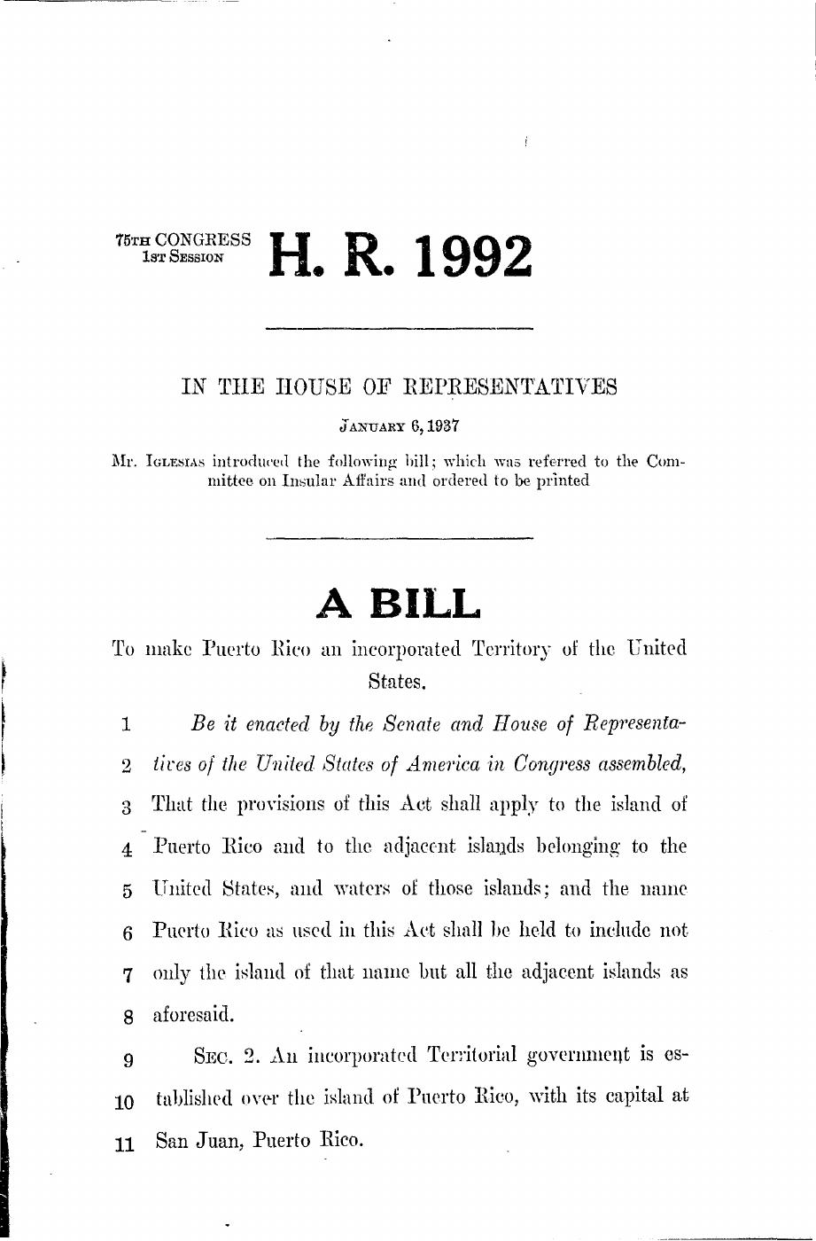 H.R. 1992 Bill