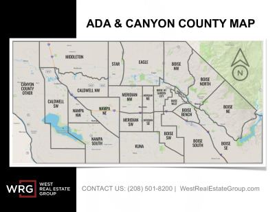 Idaho Treasure Valley Relocation Area Map
