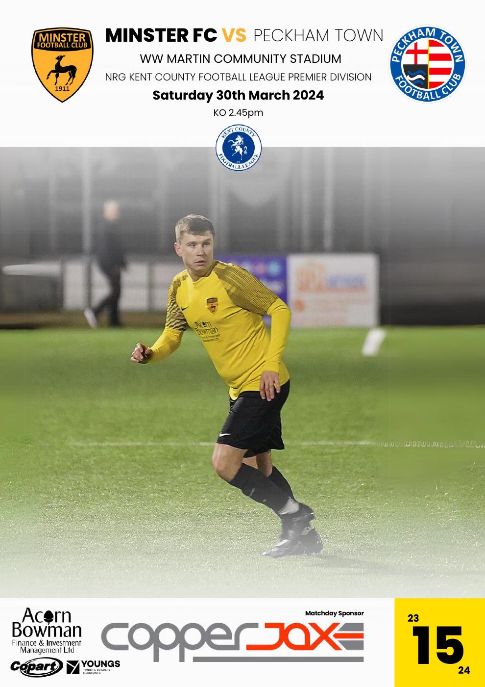 Minster FC v Peckham Town | PDF to Flipbook