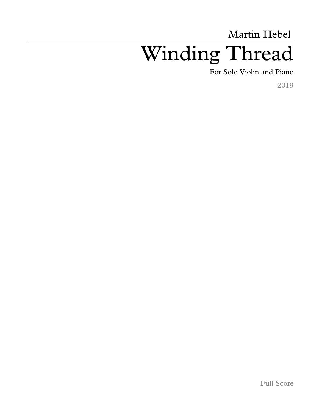Winding Thread