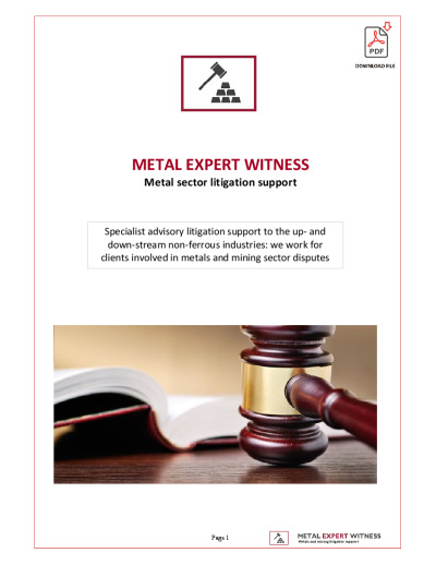 Metal Expert Witness brochure