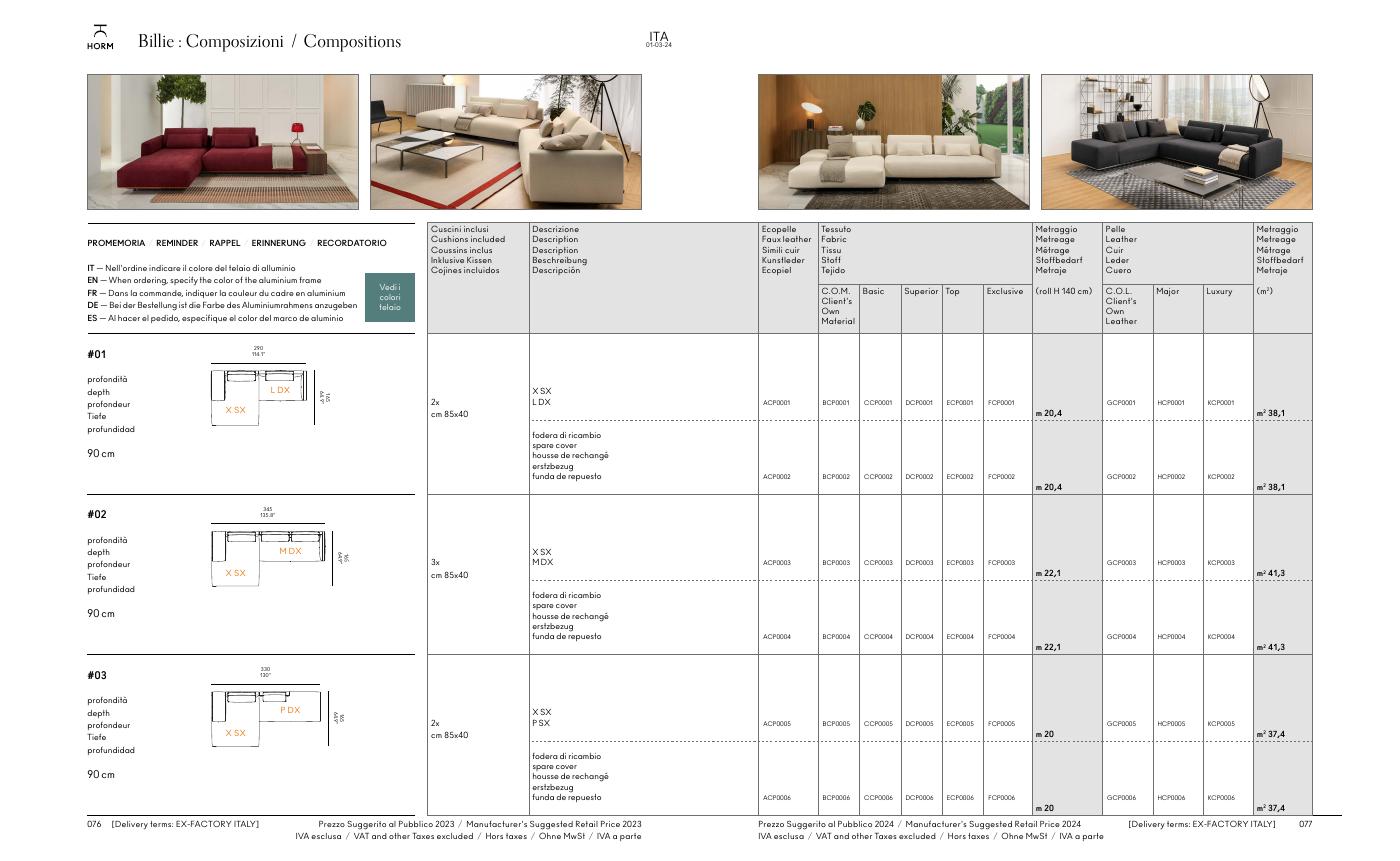 Billie Composizioni-Tech Sheet ITA