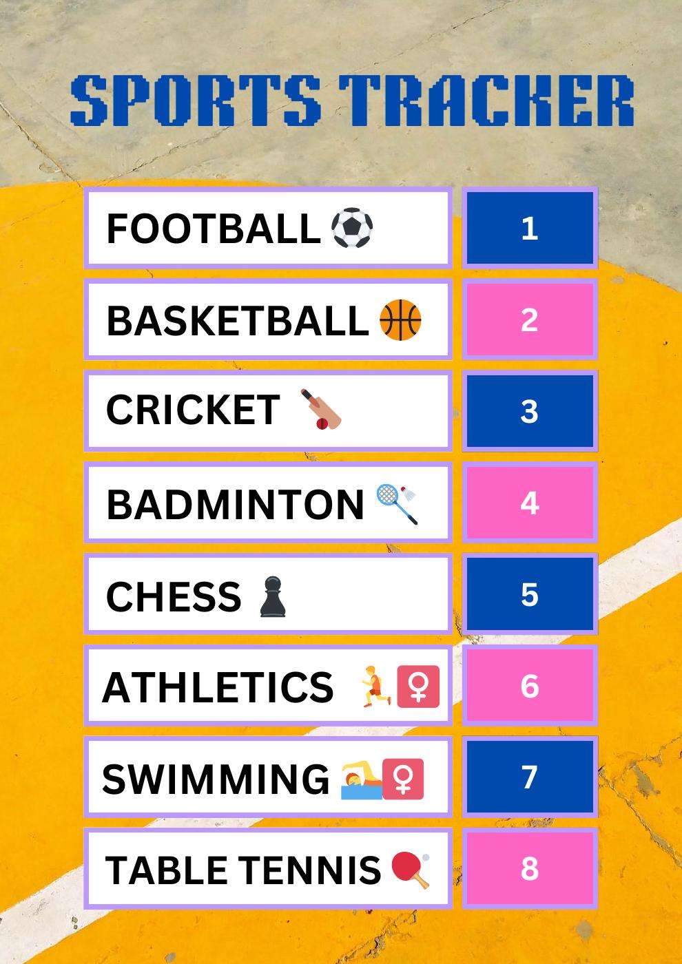 Sports Tracker | PDF to Flipbook