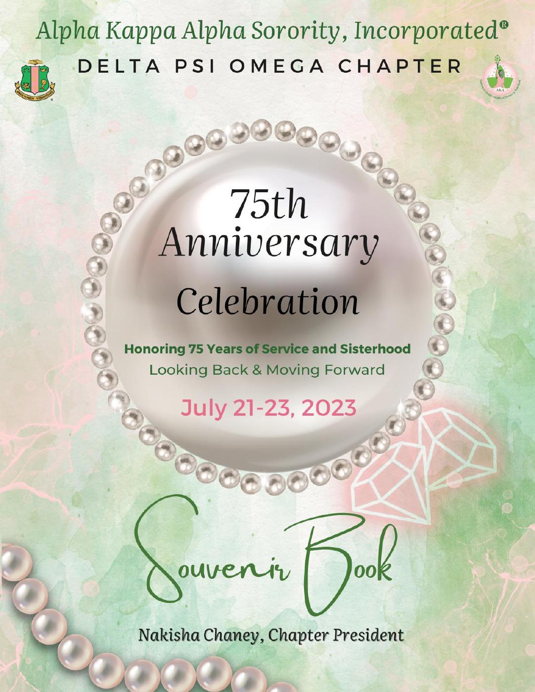 AKA Delta Psi Omega Chapter 75th Anniversary Book | PDF to Flipbook