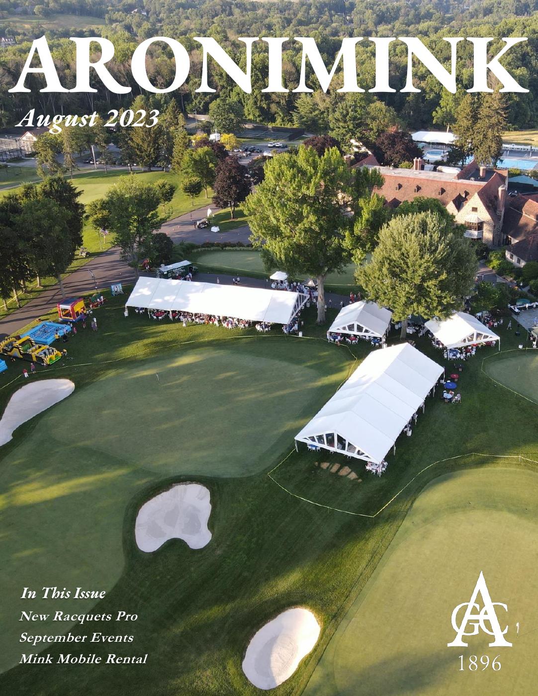 Aronimink Golf Club August 2023 Newsletter