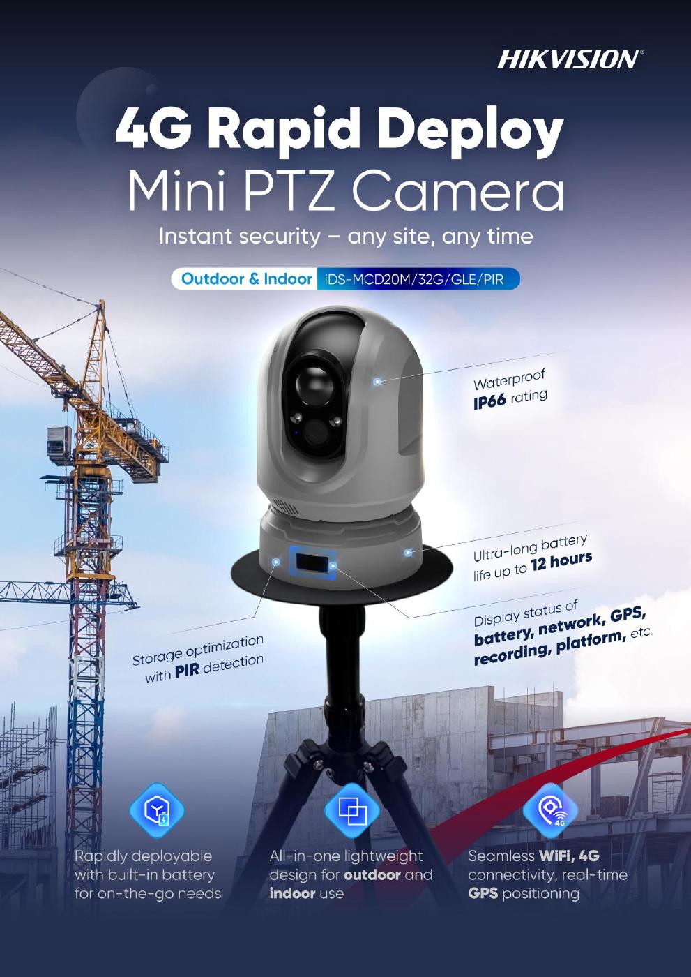 Poster - 4G Rapid Deploy Mini PTZ Camera_Outdoor and Indoor