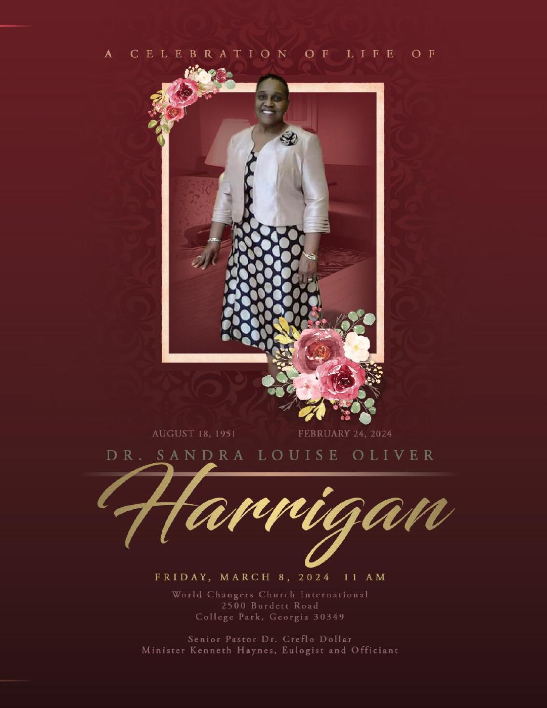 DR. SANDRA O. HARRIGAN