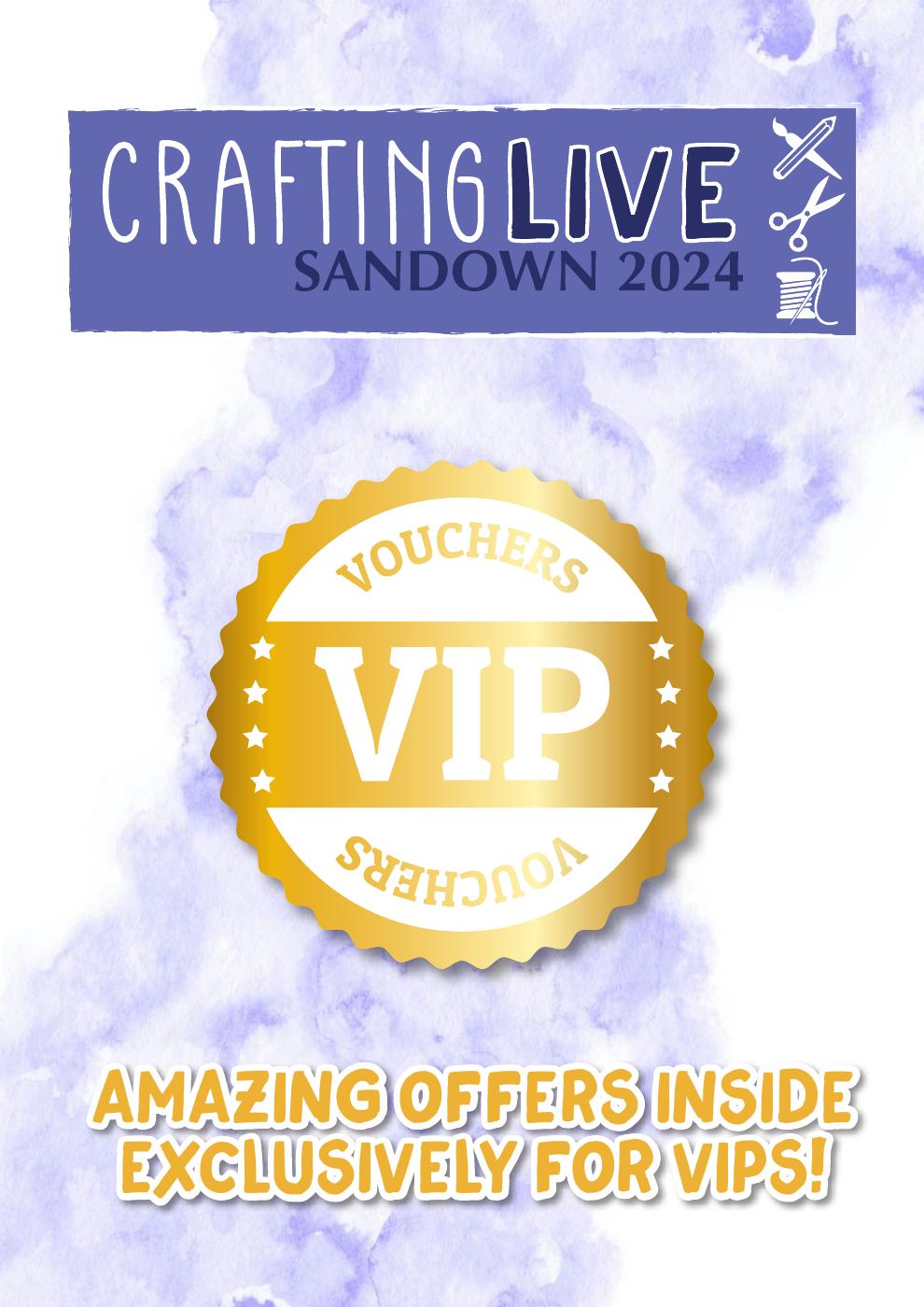 Crafting Live Sandown 2024 VIP Voucher Booklet | PDF to Flipbook