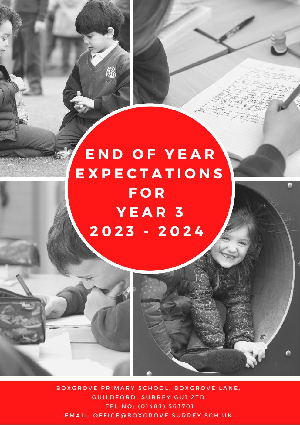 Year 3 End of Year Expectations