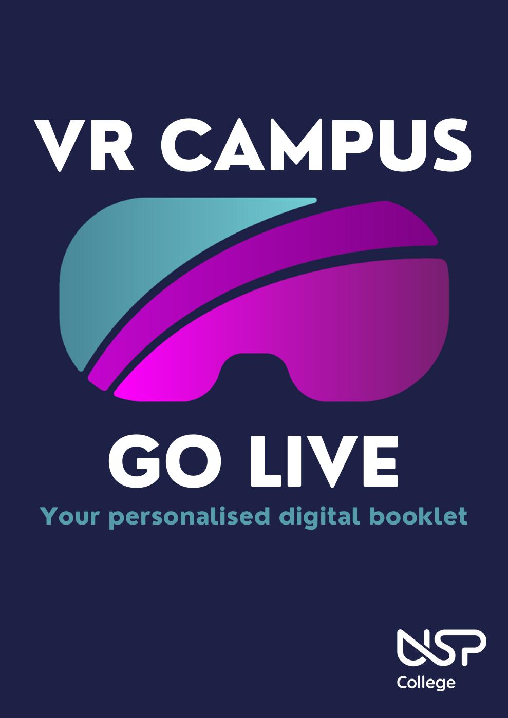 VR Campus BETA Go Live Booklet: 1 December 2023
