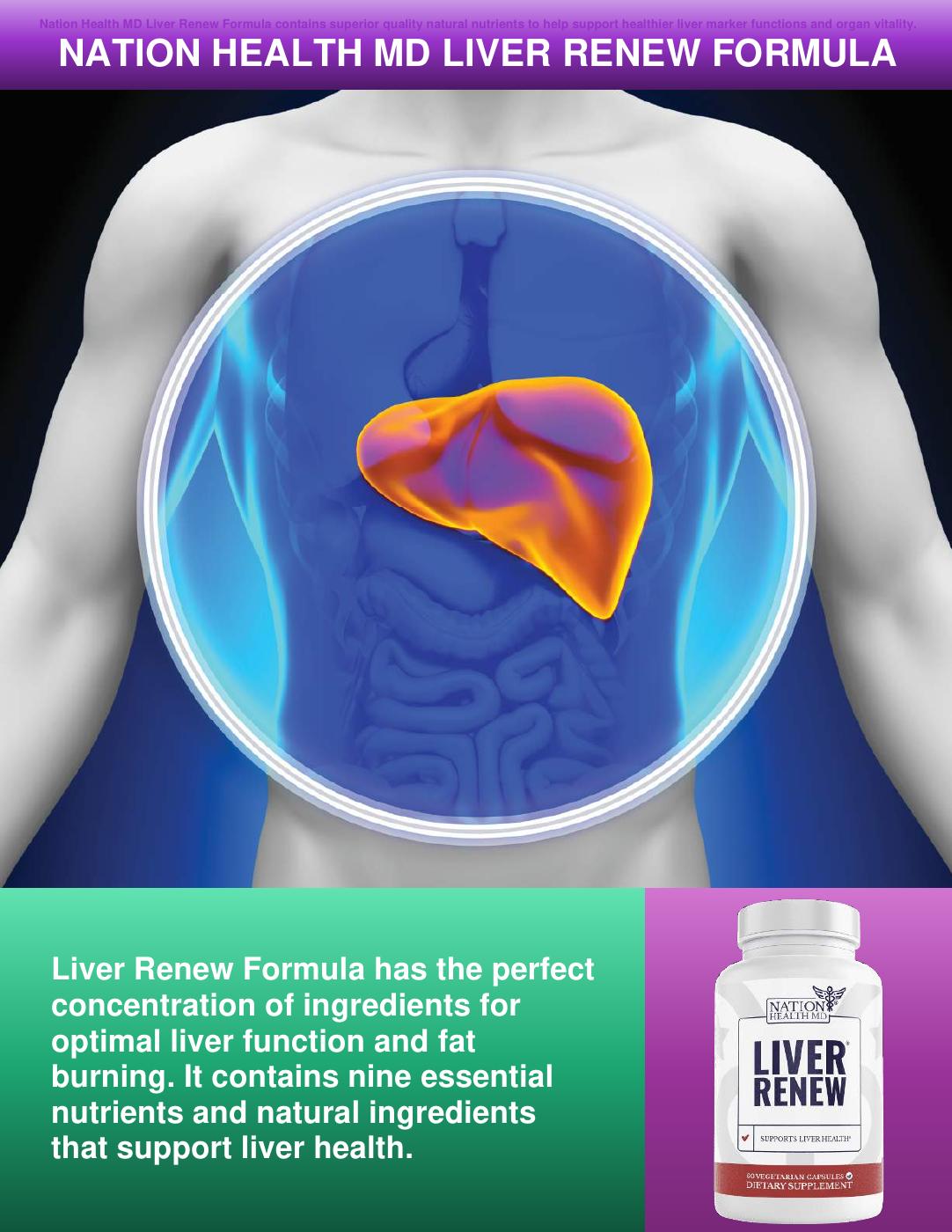 Liver Renew Formula By Nation Health MD | Where To Buy Liver Renew ...