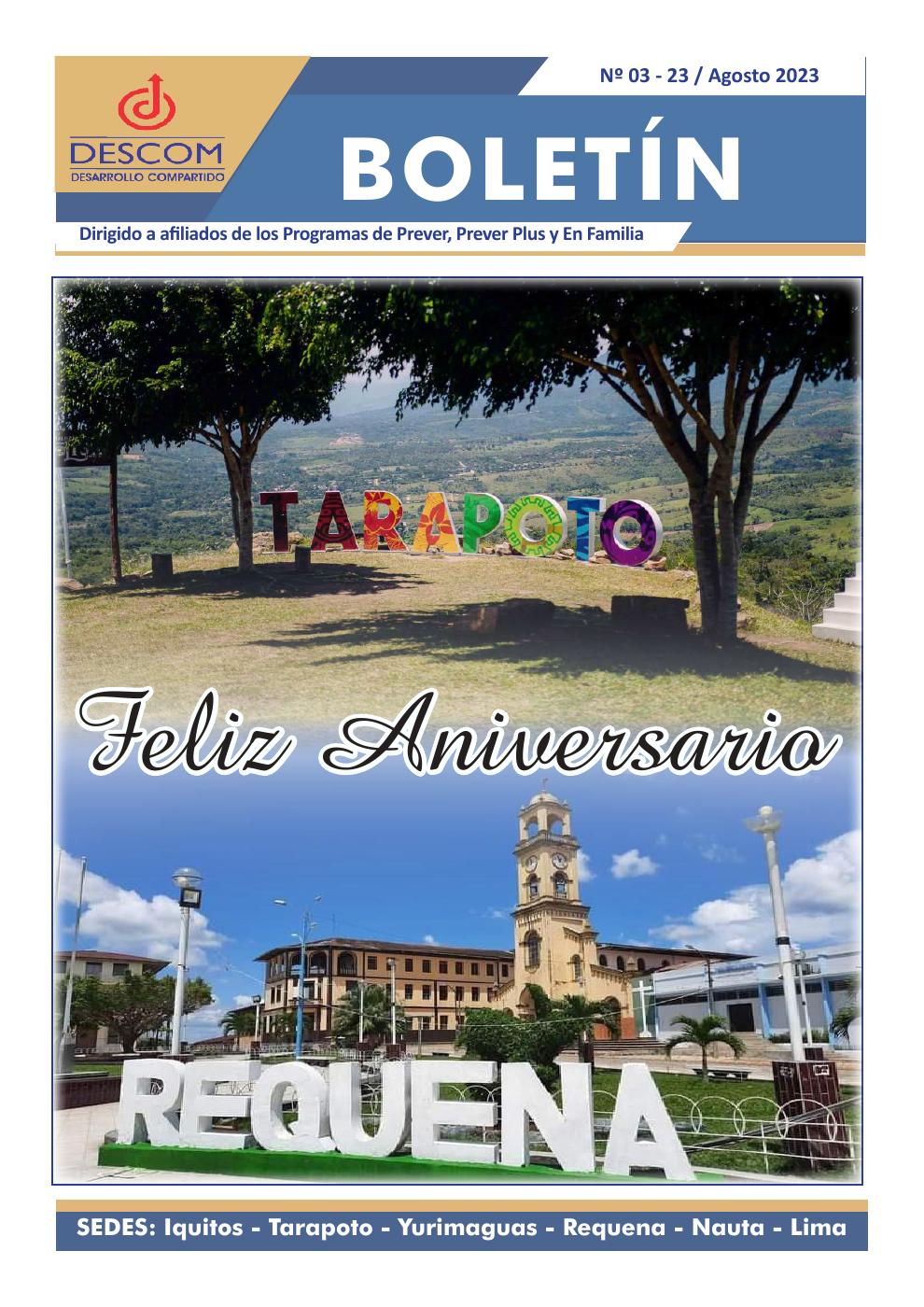 BOLETÍN 03 - AGOSTO | PDF to Flipbook