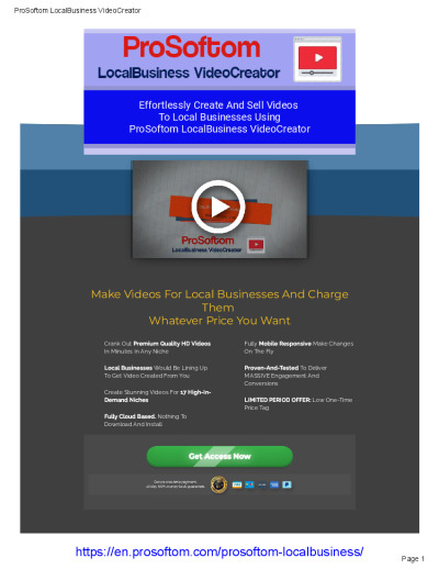 ProSoftom LocalBusiness VideoCreator