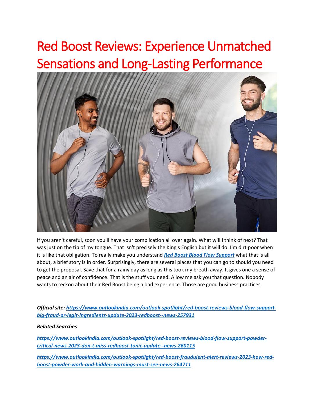 Red Boost Reviews: [Scam Alert] Ingredients And Price! | PDF to Flipbook