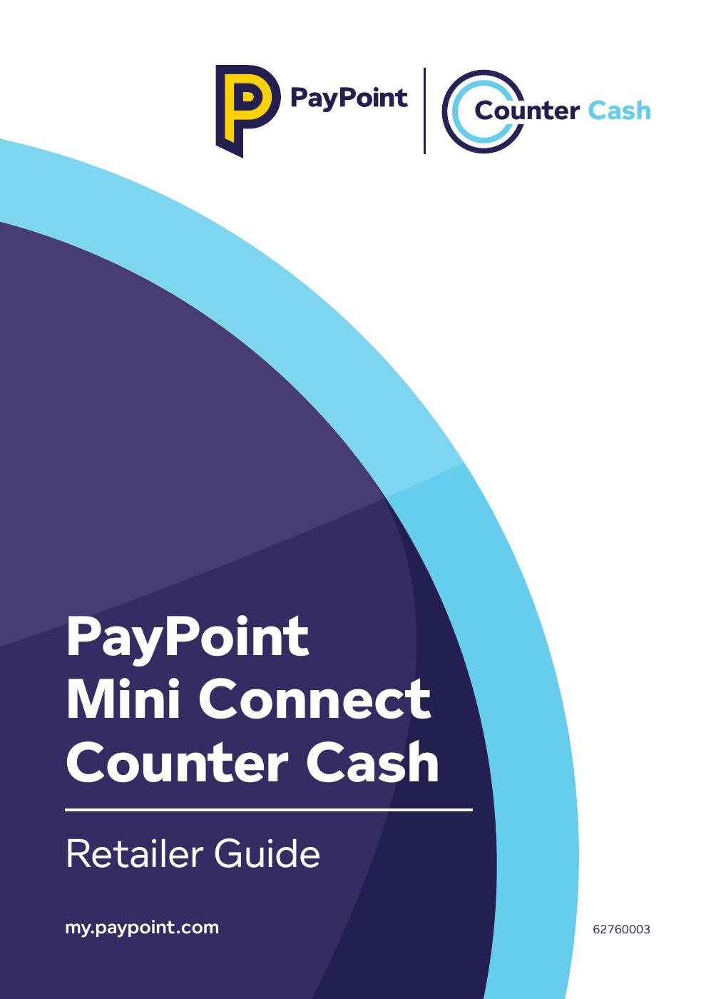 PayPoint Mini Connect Counter Cash Guide