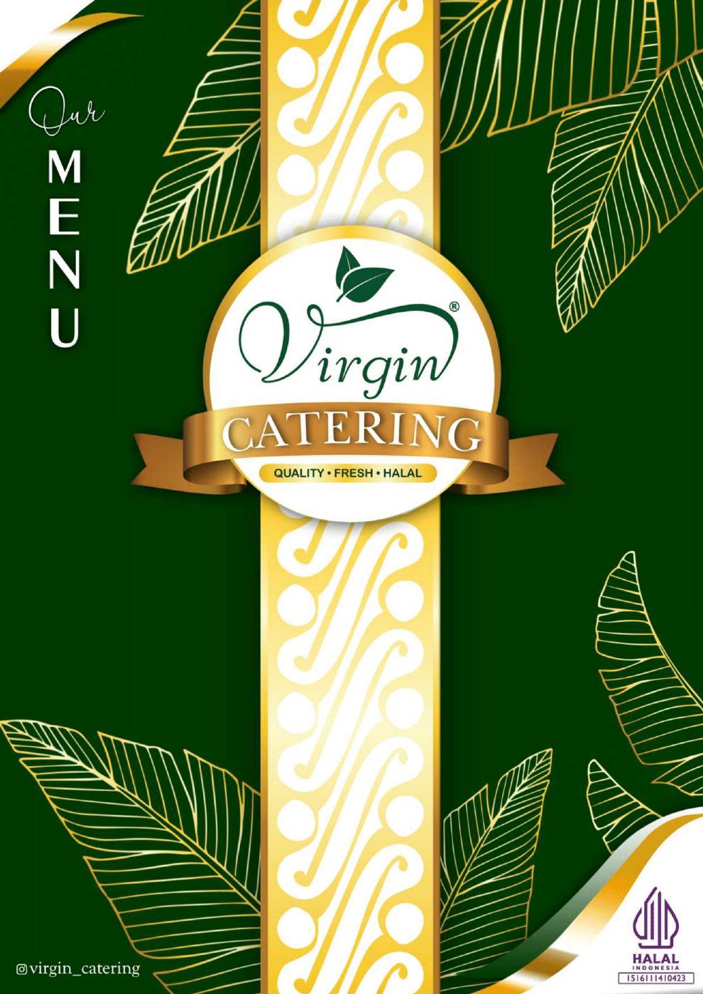 VIRGIN CATERING MENU