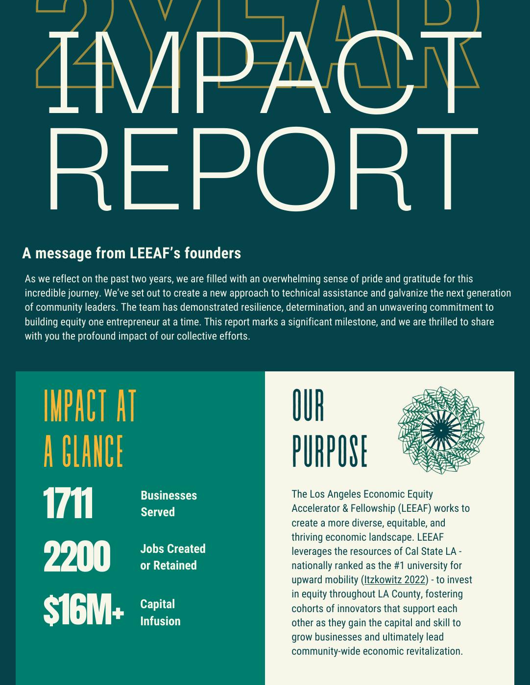 LEEAF's 2 Year Impact Report | PDF to Flipbook