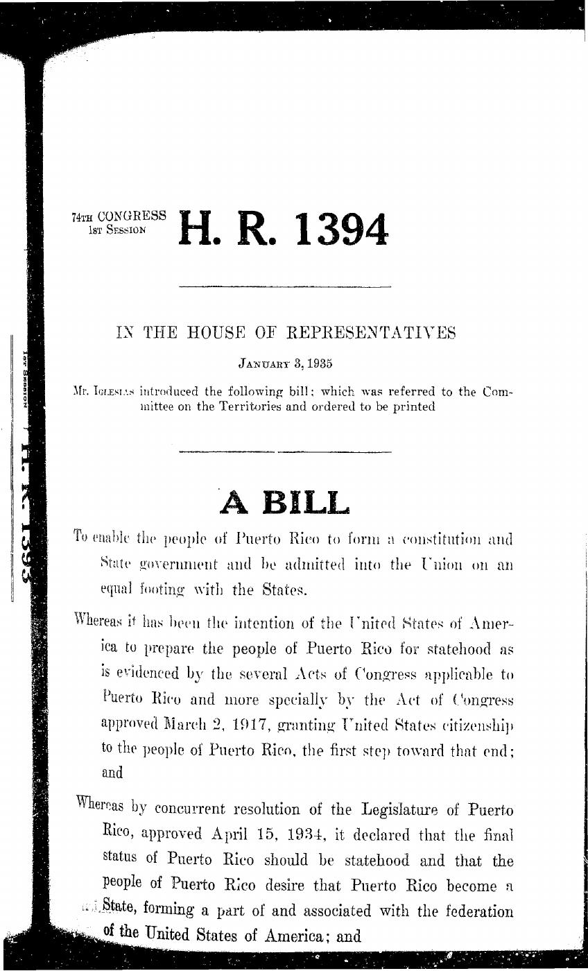 H.R. 1394 Bill