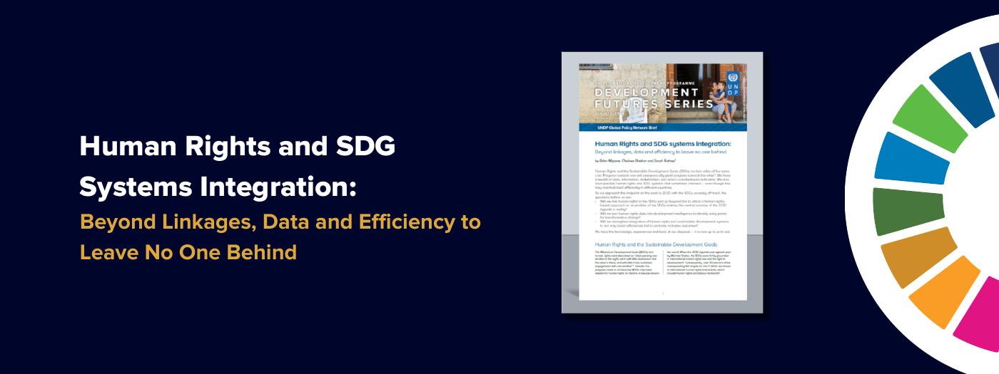 POLICY PAPER | UNDP's Human Rights and SDG Systems Integration: Beyond ...