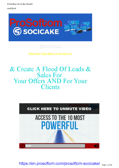 ProSoftom SociCake Bundle