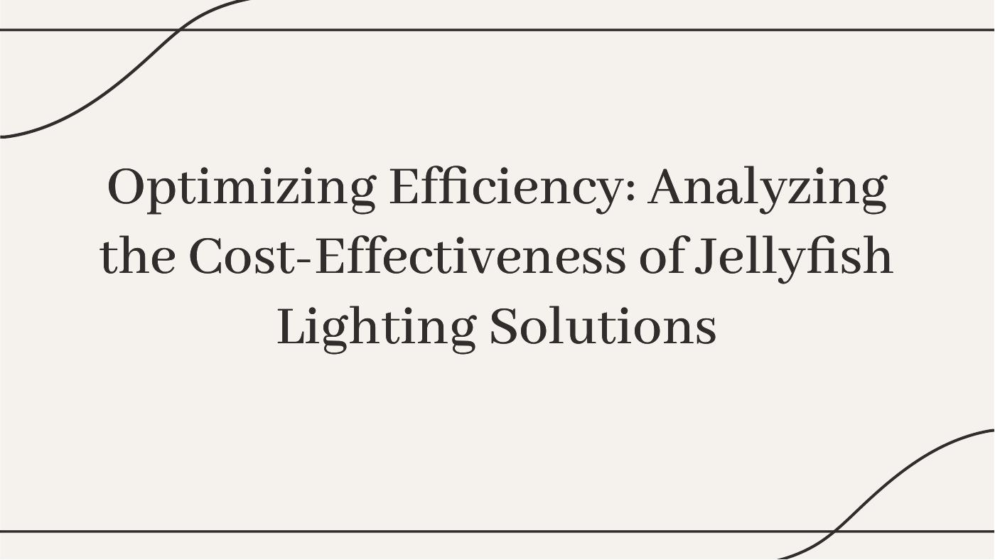 Optimizing Efficiency: Analyzing the Cost-Effectiveness of Jellyfish ...