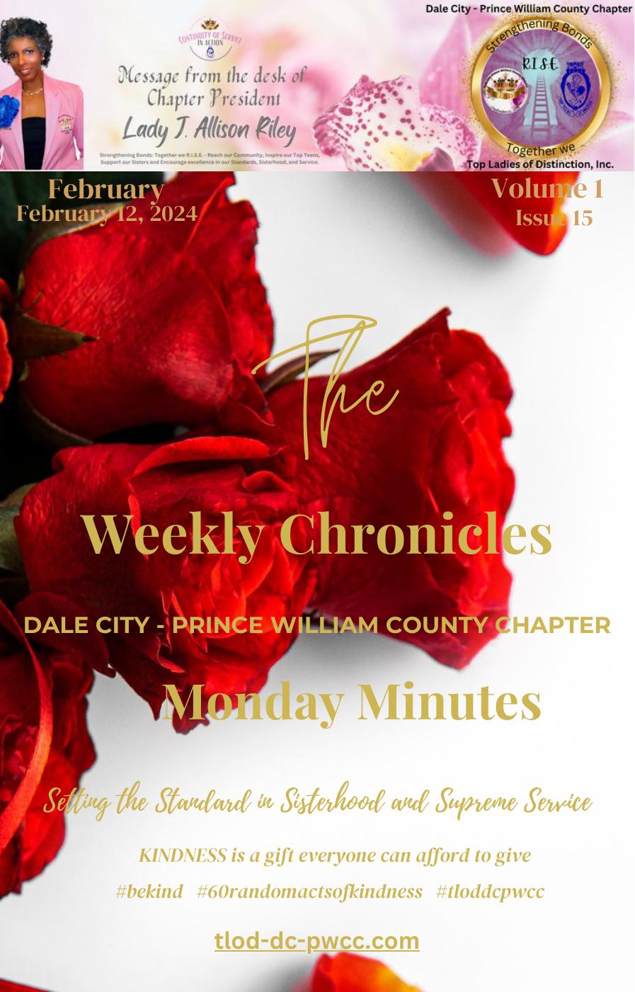 The Weekly Chronicles - DCPWC Chapter