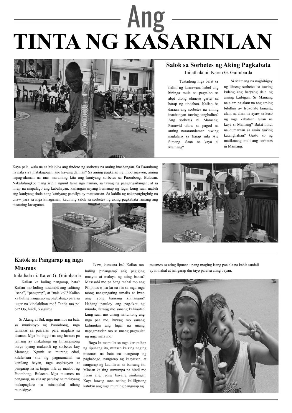 Ang Tinta ng Kasarinlan | PDF to Flipbook