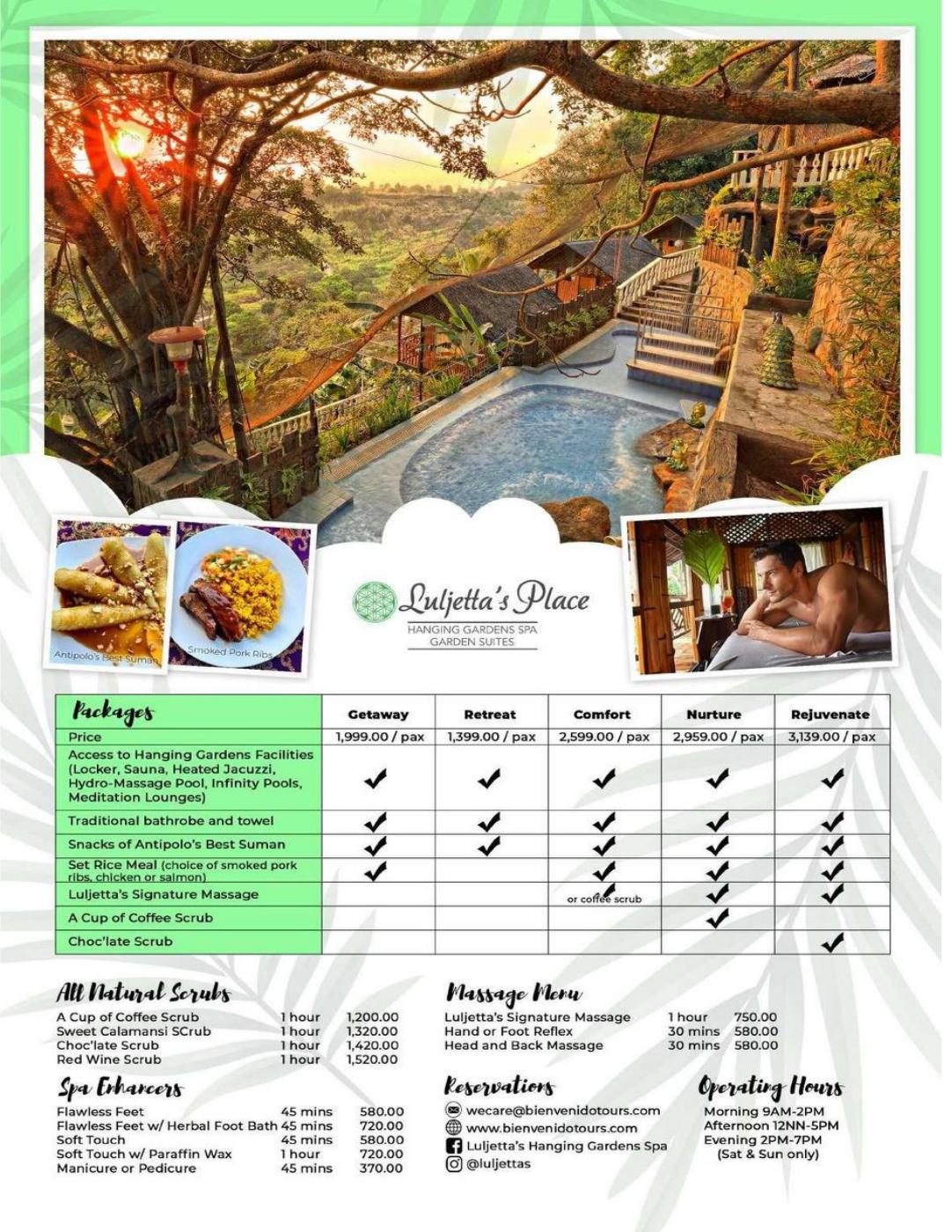 Luljetta's Pricelist & Packages | PDF to Flipbook
