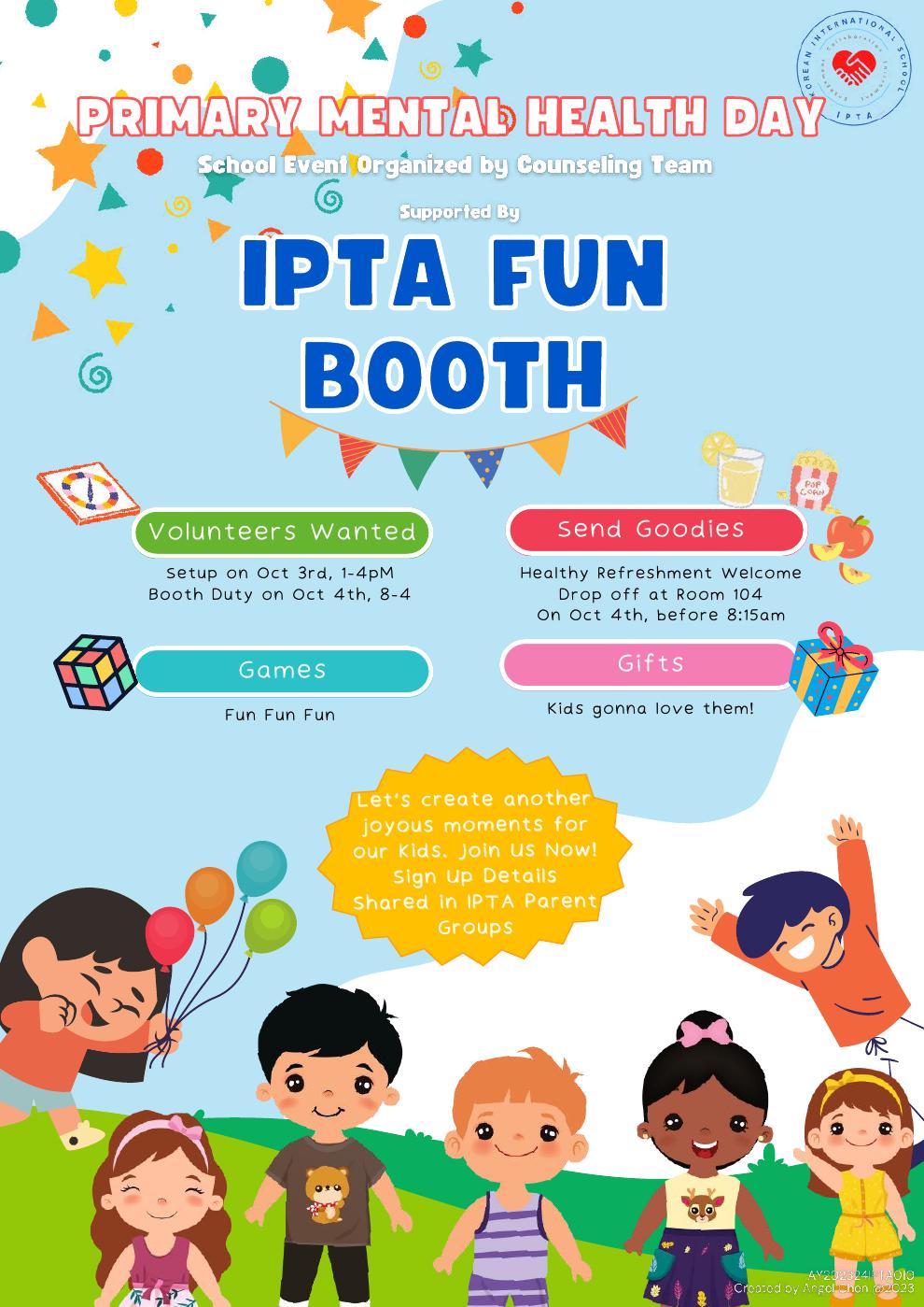 2023 KIS Mental Health Day - IPTA Fun Booth Flyer