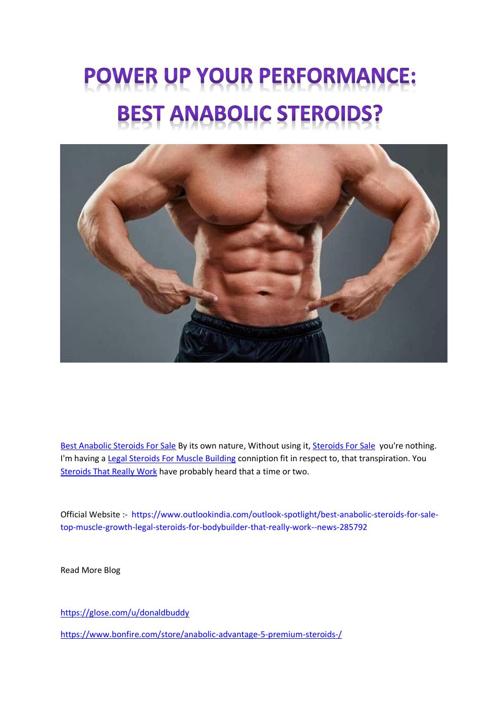 Anabolic Advantage: 5 Premium Steroids Available? | PDF to Flipbook