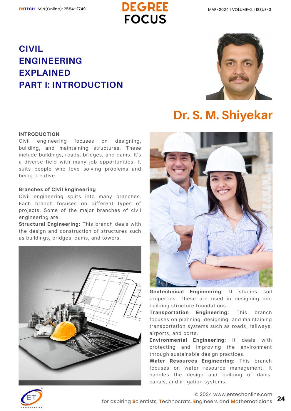 Civil Engineering Explained Part I: Introduction