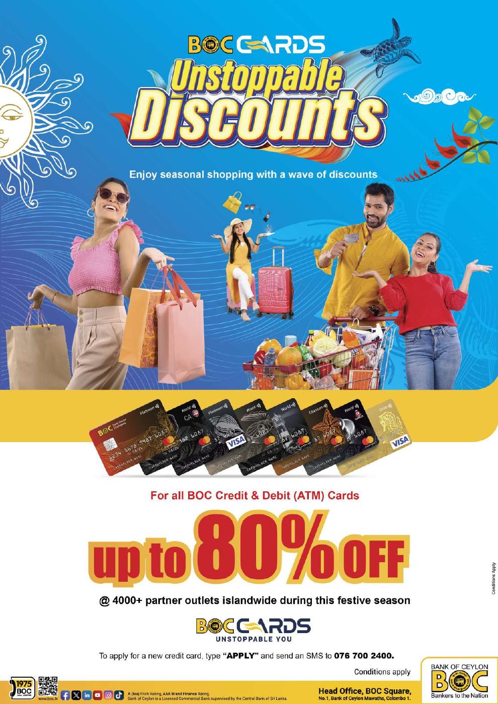 BOC Cards Unstoppable Discounts