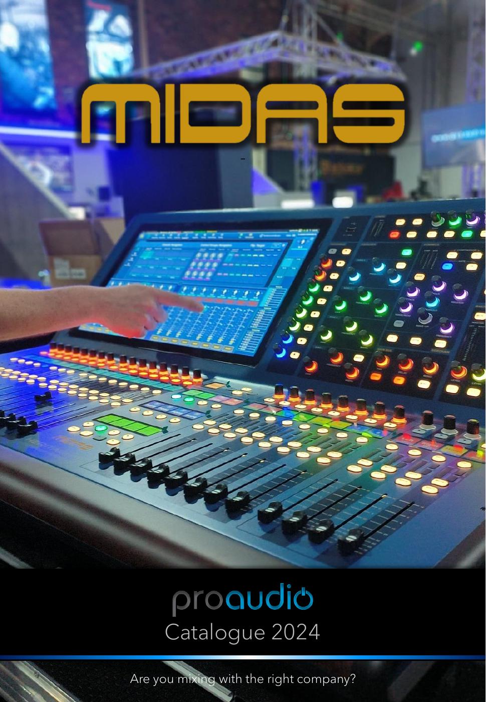 Proaudio Midas Consoles Catalogue 2024
