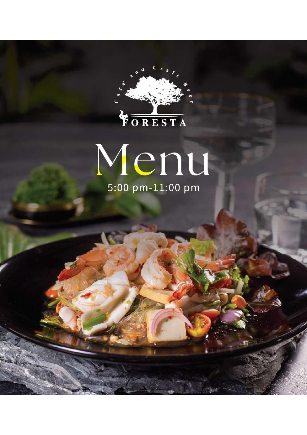 FORESTA MENU NIGHT | PDF to Flipbook
