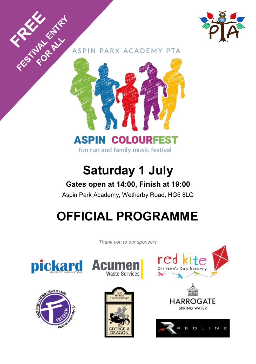Aspin ColourFest 2023 Programme | PDF to Flipbook