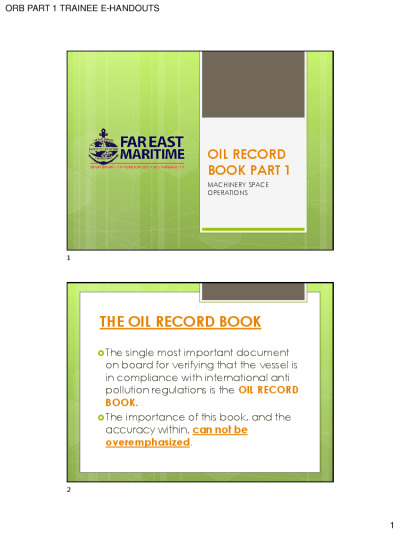 OIL RECORD BOOK PART 1 FLIPBOOK | PDF to Flipbook