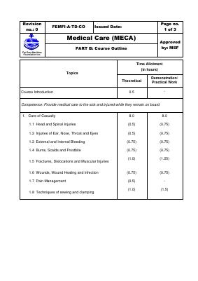 MECA - COURSE OUTLINE | PDF to Flipbook