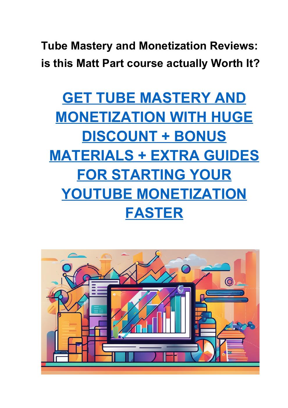 Tube Mastery and Monetization reviews (Matt Par Reddit) | PDF to Flipbook