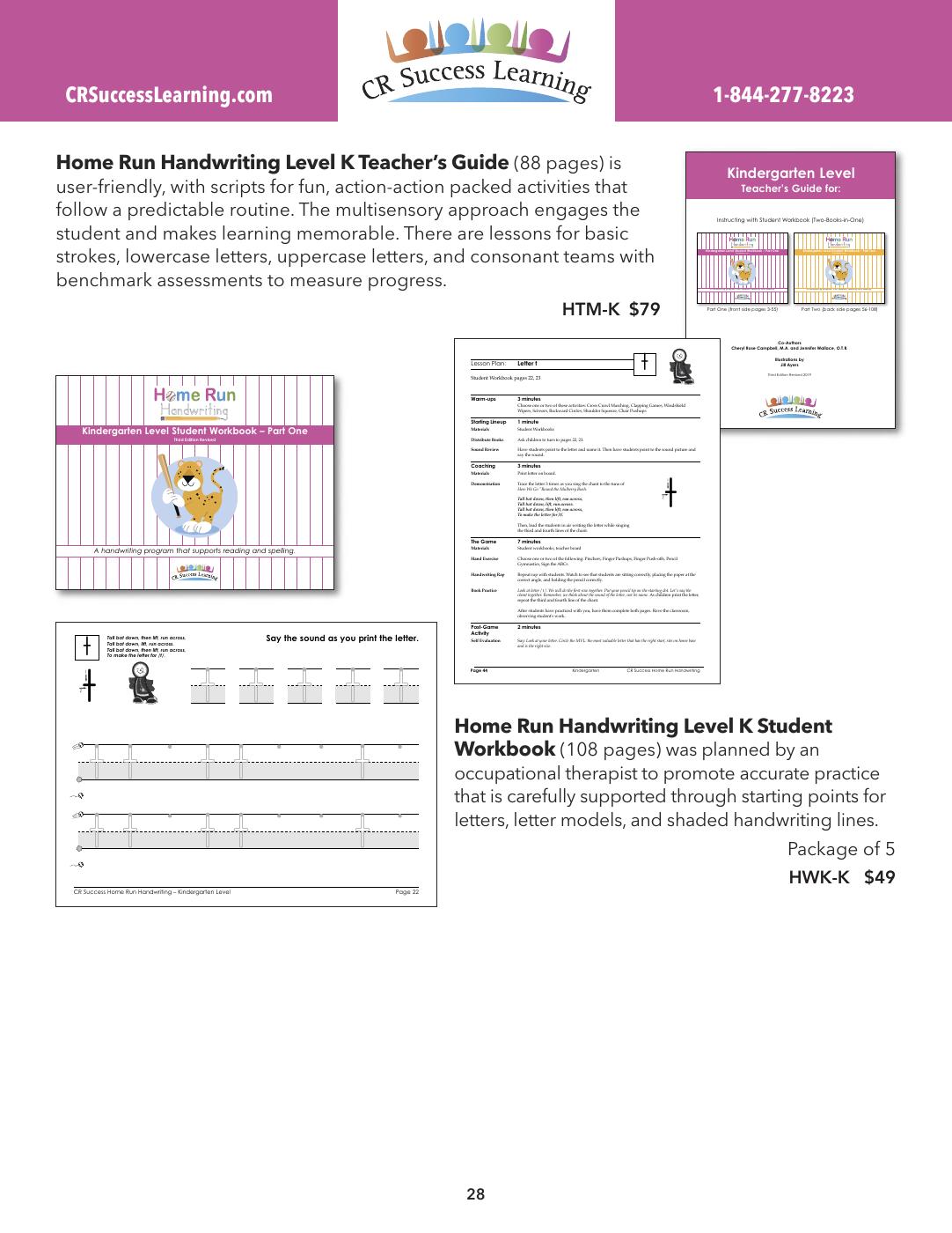 Learn More About Home Run Handwriting