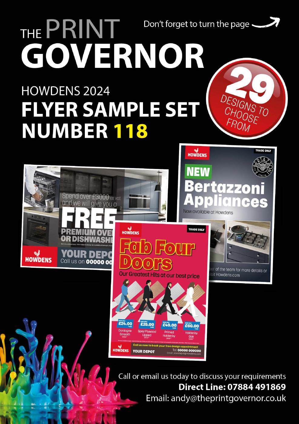 Howdens Flyer Sample Set 118
