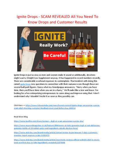 Ignite Drops - SCAM REVEALED All You Need To Know Drops and Customer ...