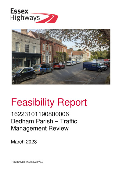 Essex Highways - Dedham Parish Traffic Management Review